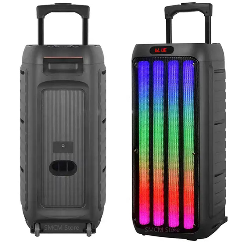 Караоке тонколона с Bluetooth KTS-1806 2х6,2'' и микрофон – Oferti4ka.com